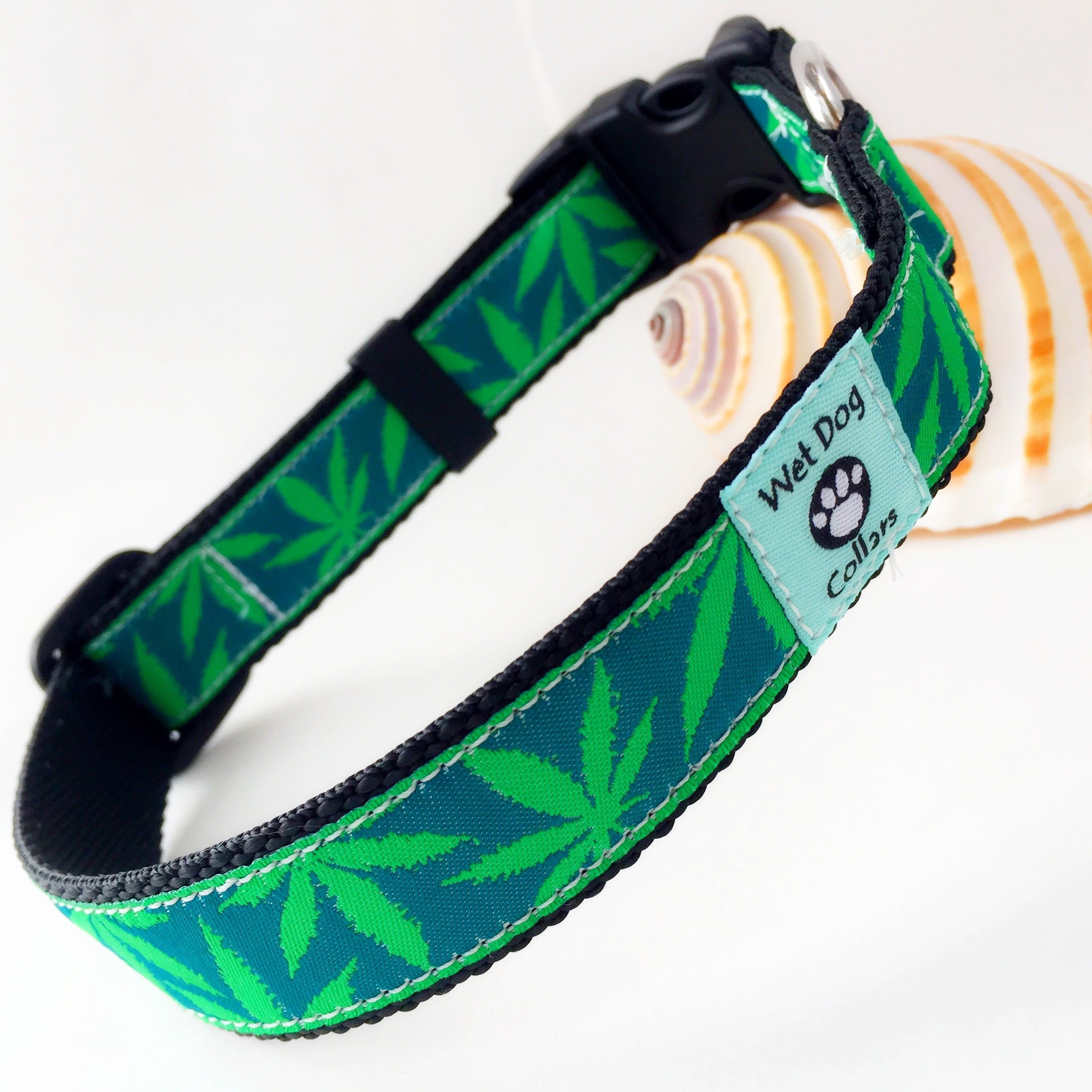 Bark for Good Weed Saltwater Proof Beach Dog Collar & Leash – Wet Dog ...