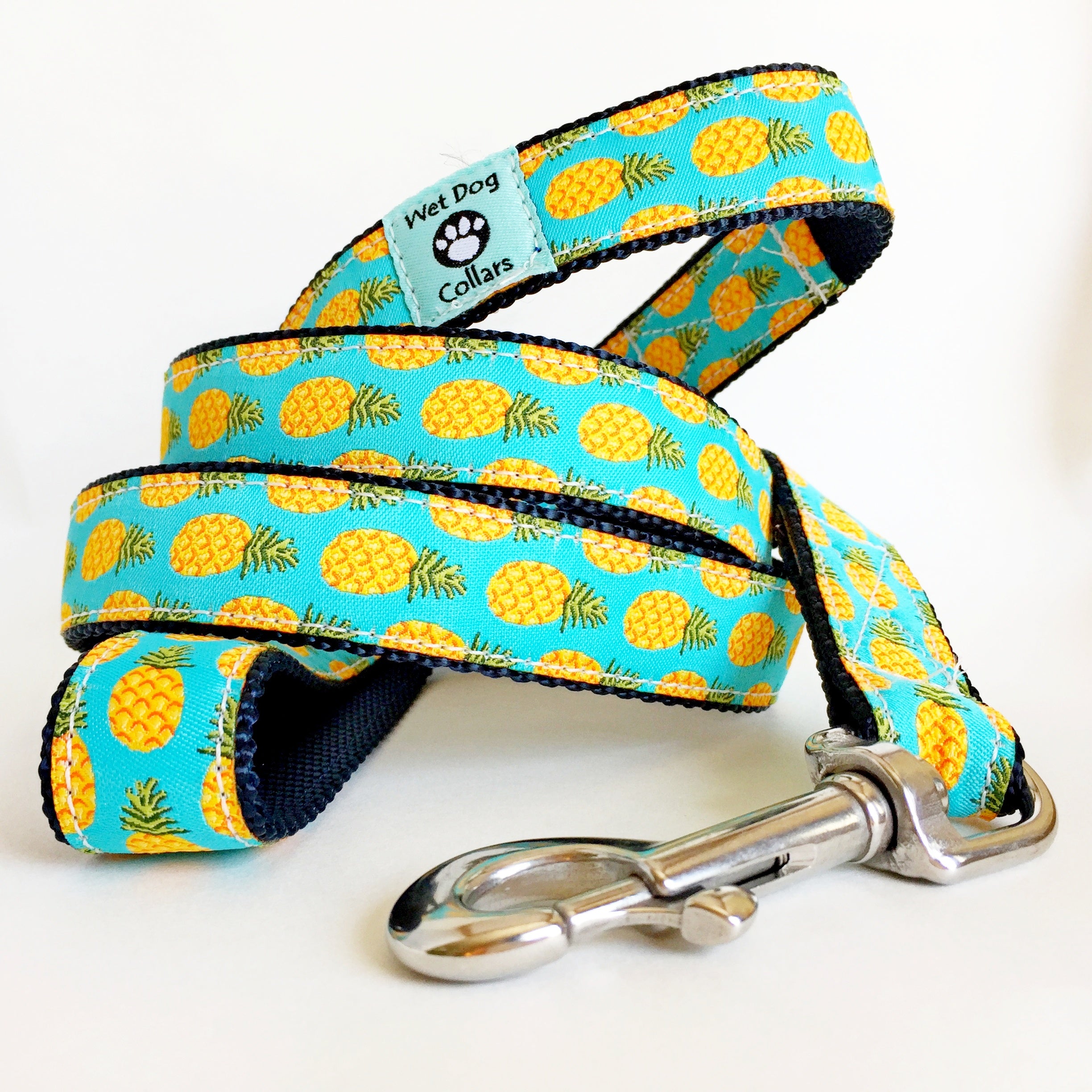 Pineapple Tropical Saltwater Proof Beach Dog Leash with Stainless Clip ...